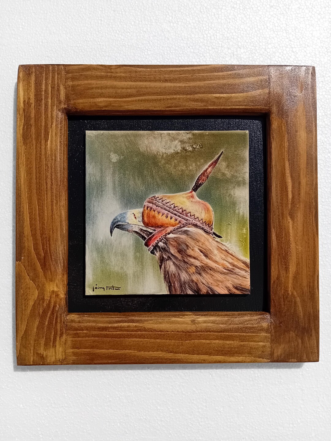 Hand-painted Ceramic Tile (glazed Tile), 26.9x26.9 Cm/10.6x10.6 Inches ...