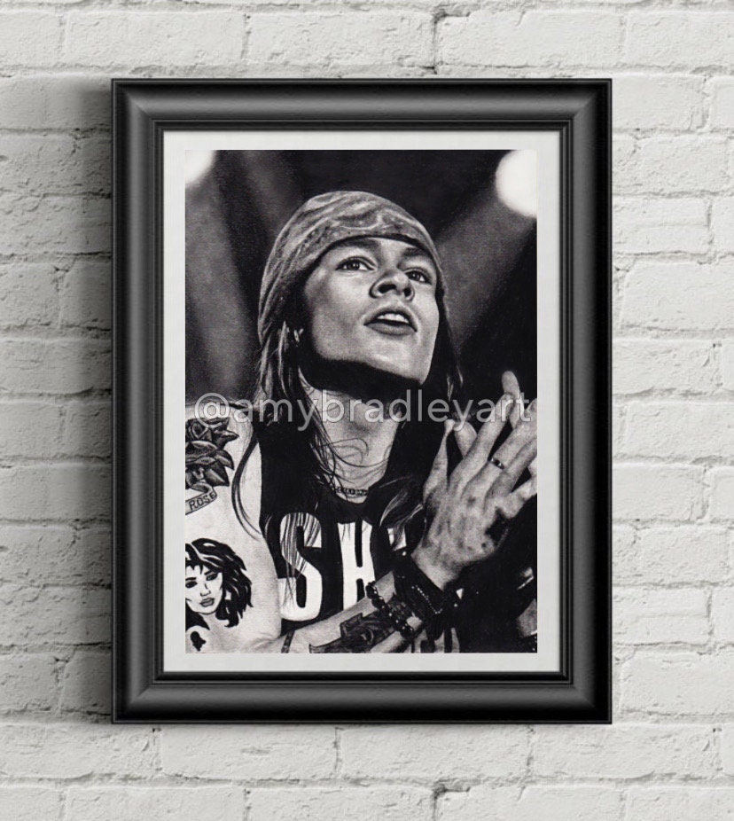 Axl Rose A4 Art Print - Etsy