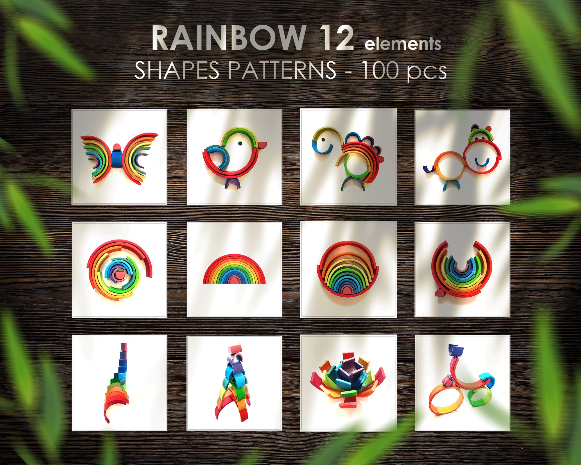 RAINBOW - 100 Templates - Patterns - Shapes - Ideas - Inspirations ...