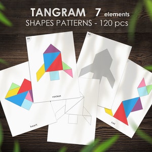 TANGRAM - 120 Templates - Patterns - Shapes - Ideas - Inspirations ...