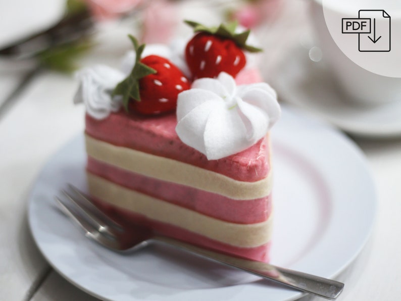 Felt Layer Cake DIY - PDF Template - Sewing Patterns With Tutorial ...