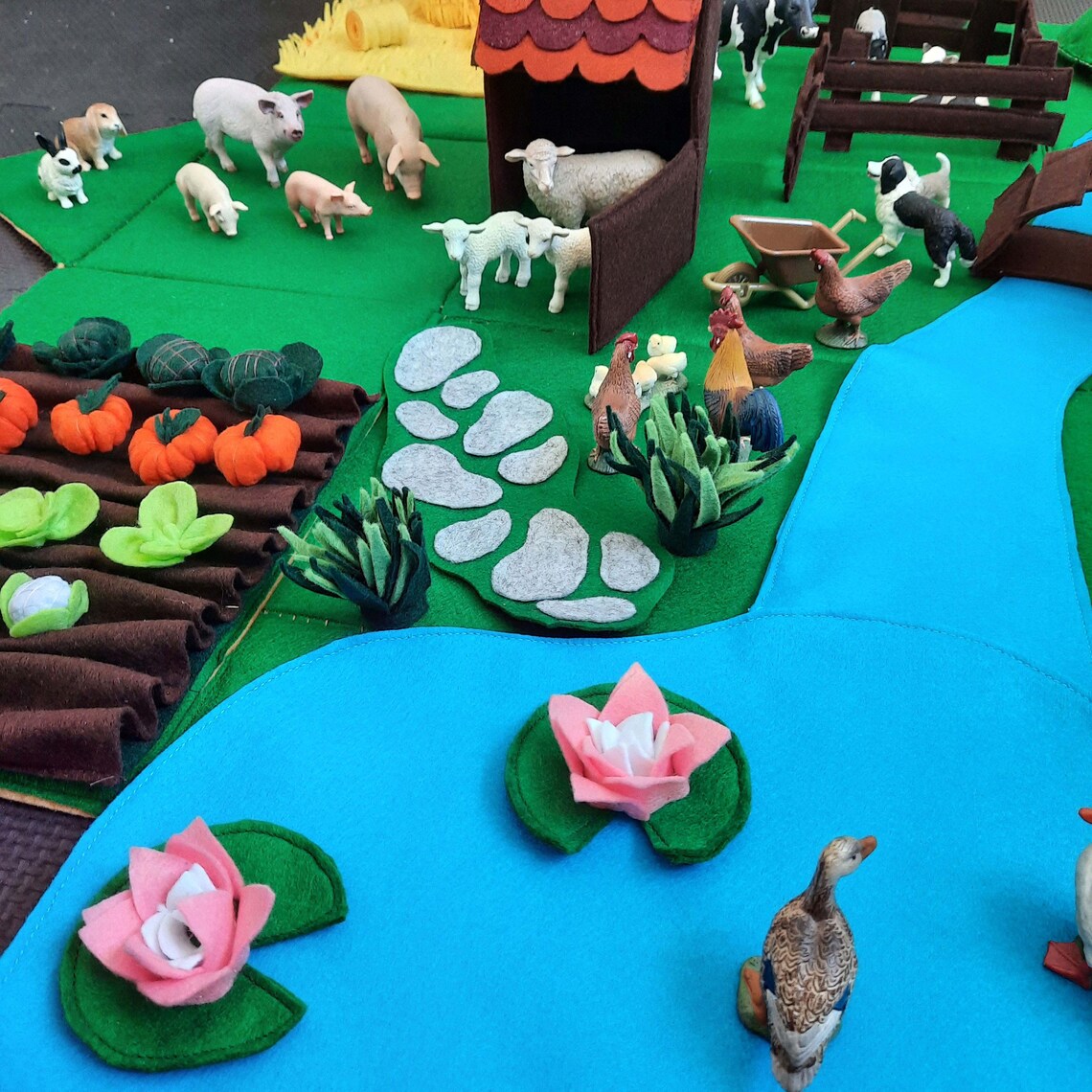 Felt Farm Sewing Pattern Printable PDF Felt Barn and - Etsy