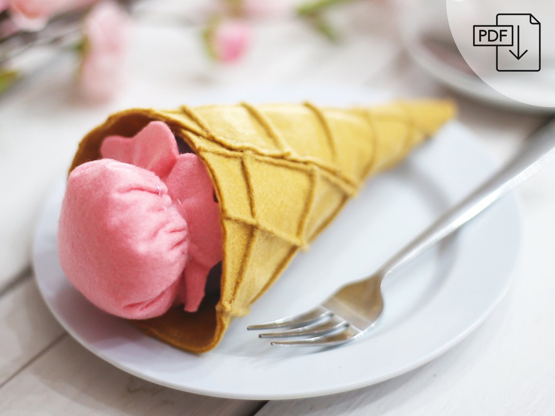 Felt Ice Creams DIY - PDF Template - Sewing Patterns With Tutorial - Etsy