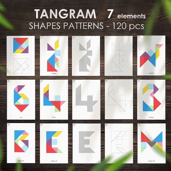 Tangram Puzzle - Etsy