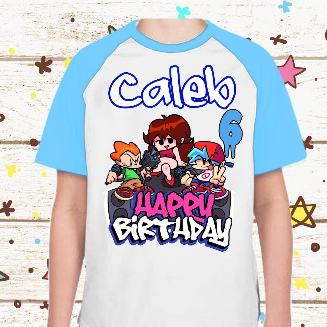 FNF Friday Night Funkin Birthday Shirt, Game Inspired Friday Night ...
