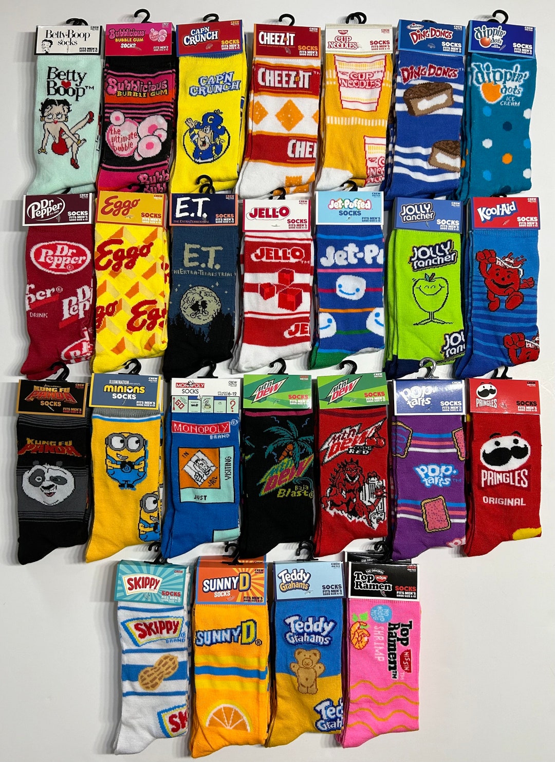 New Odd Sox Crazy Socks Chaussettes drôles de fantaisie Nourriture ...