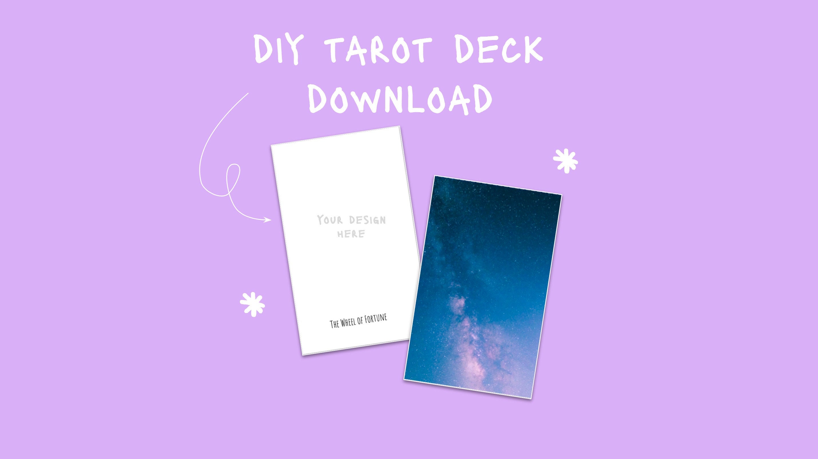 DIY Tarot Deck Printable Download - Digital File - Celestial - Etsy