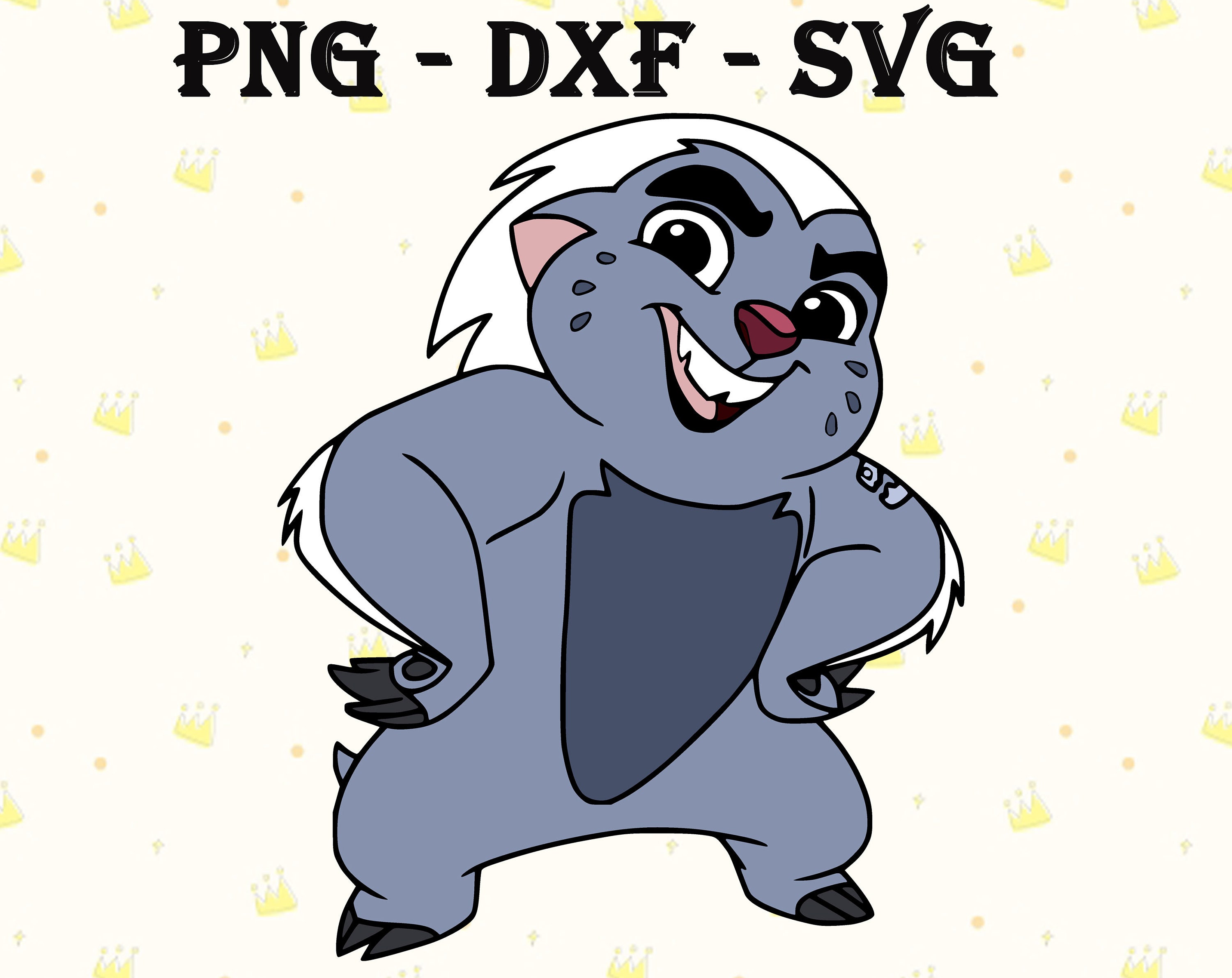 Lion Guard: Bunga Honey Badger svg dxf png Lion Guard svg | Etsy