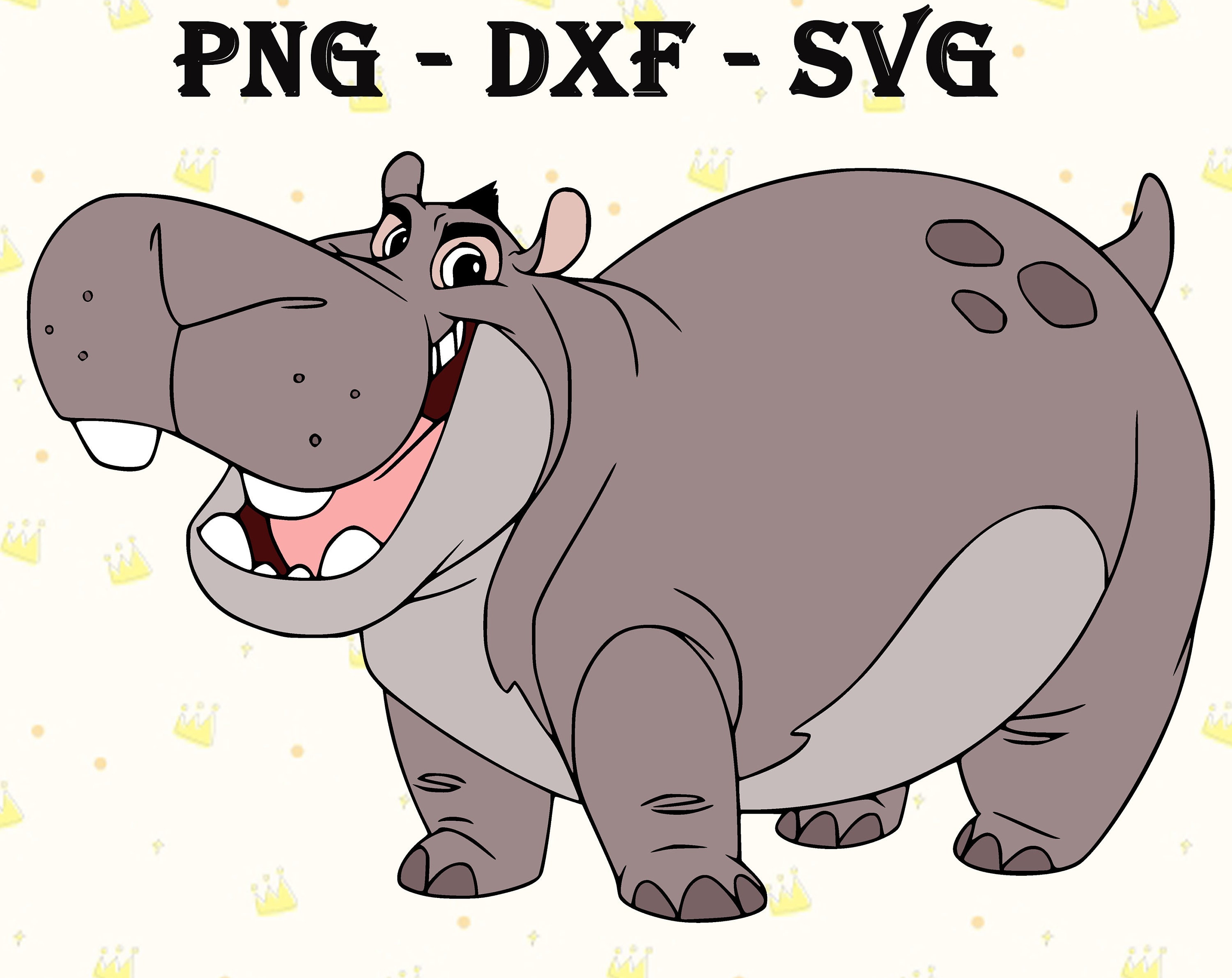 Lion Guard: Beshte Hippo svg dxf png Lion Guard svg dxf | Etsy