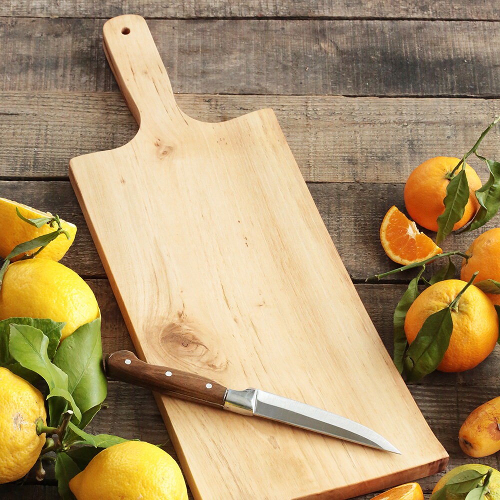 Chopping Board Made of Walnut Wood With Hole Handle - Etsy