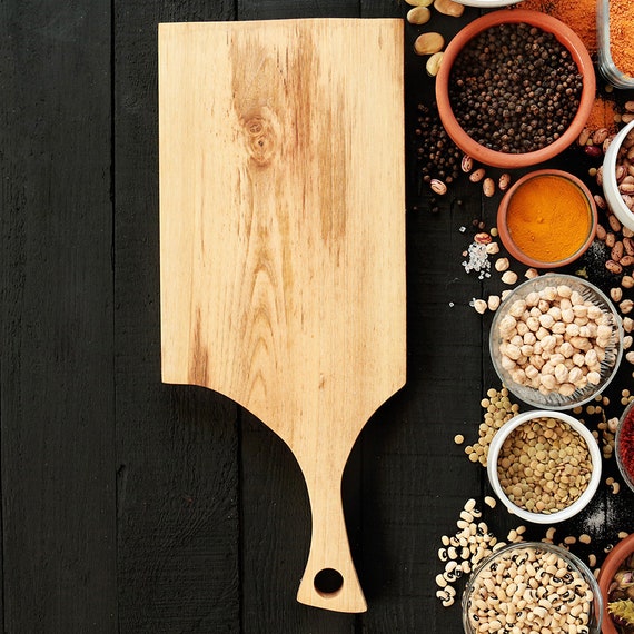 Walnut Wood Rustic Chopping Board With Hole Handle - Etsy