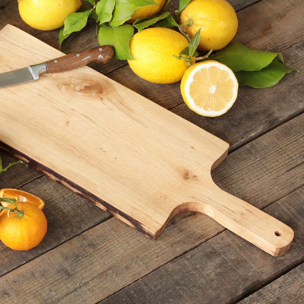 Chopping Board Made of Walnut Wood With Hole Handle - Etsy