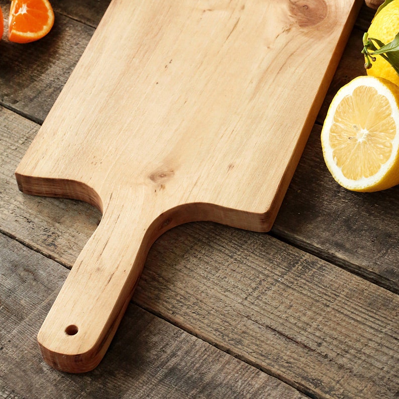Chopping Board Made of Walnut Wood With Hole Handle - Etsy