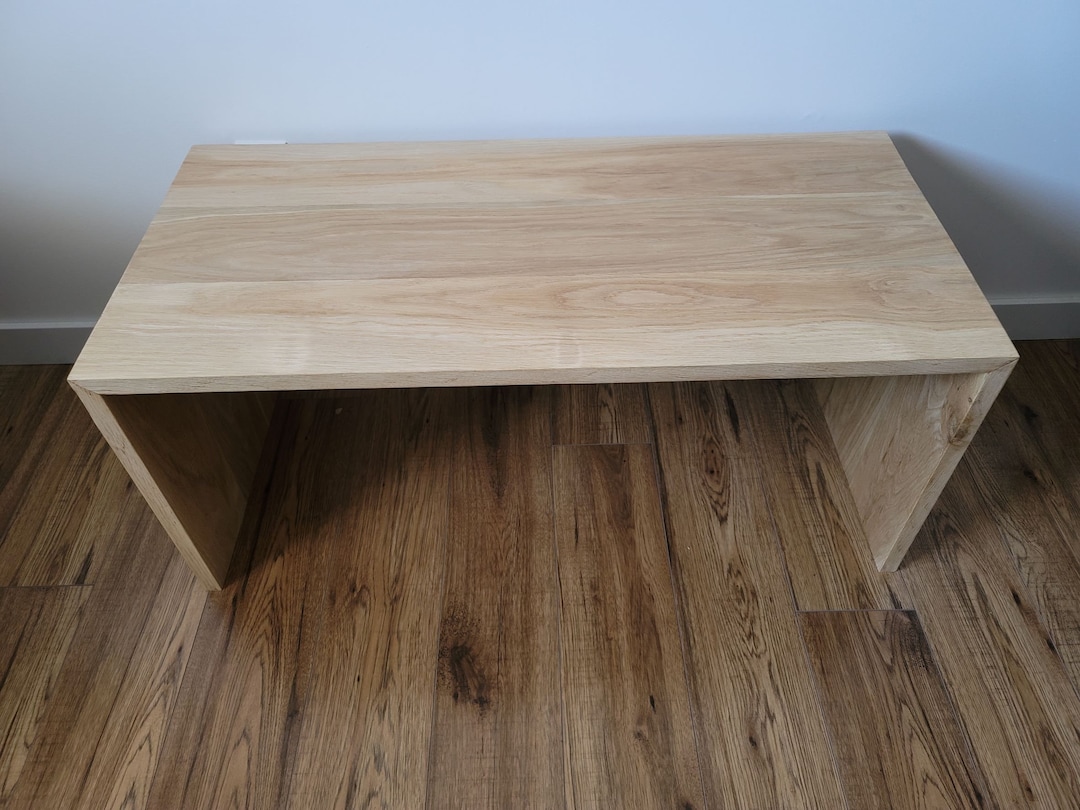 Waterfall Style White Oak Bench - Etsy