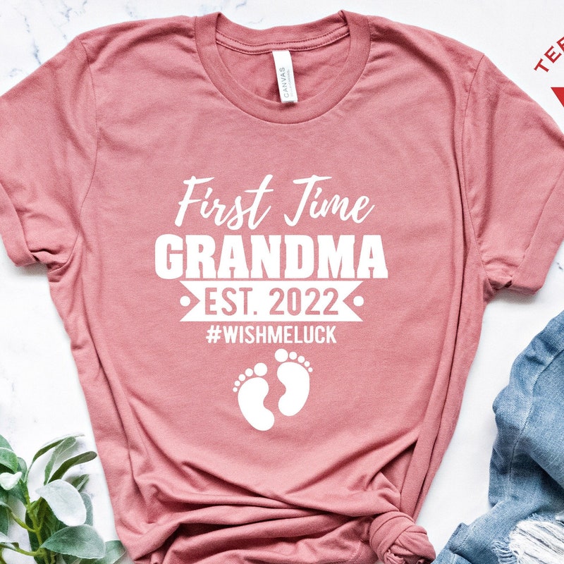 First Time Grandma Tshirt - Etsy