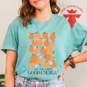 Good Energy Shirt, Oranges Spring Comfort Colors® T-shirt, Fruit Shirt ...