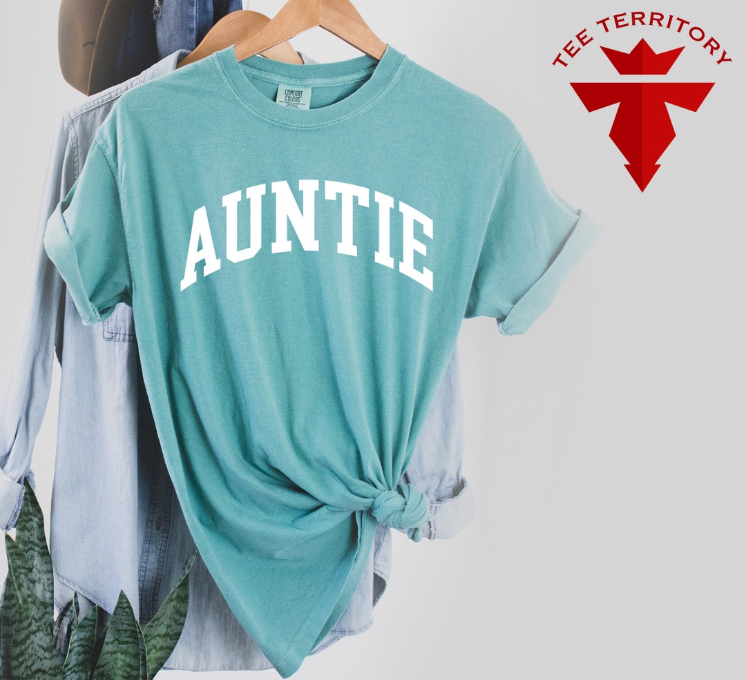 Comfort Color Auntie Shirt, Aunt Tshirt, Pregnancy Announcement, Gift ...