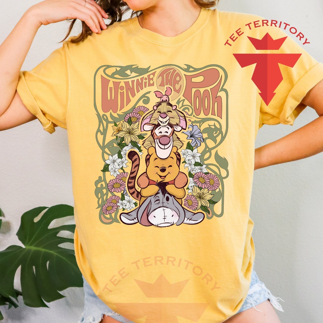 Winnie the Pooh Shirt Comfort Colors®, Disney Pooh Bear Tee, Walt Disneyworld T-shirt, Retro ...