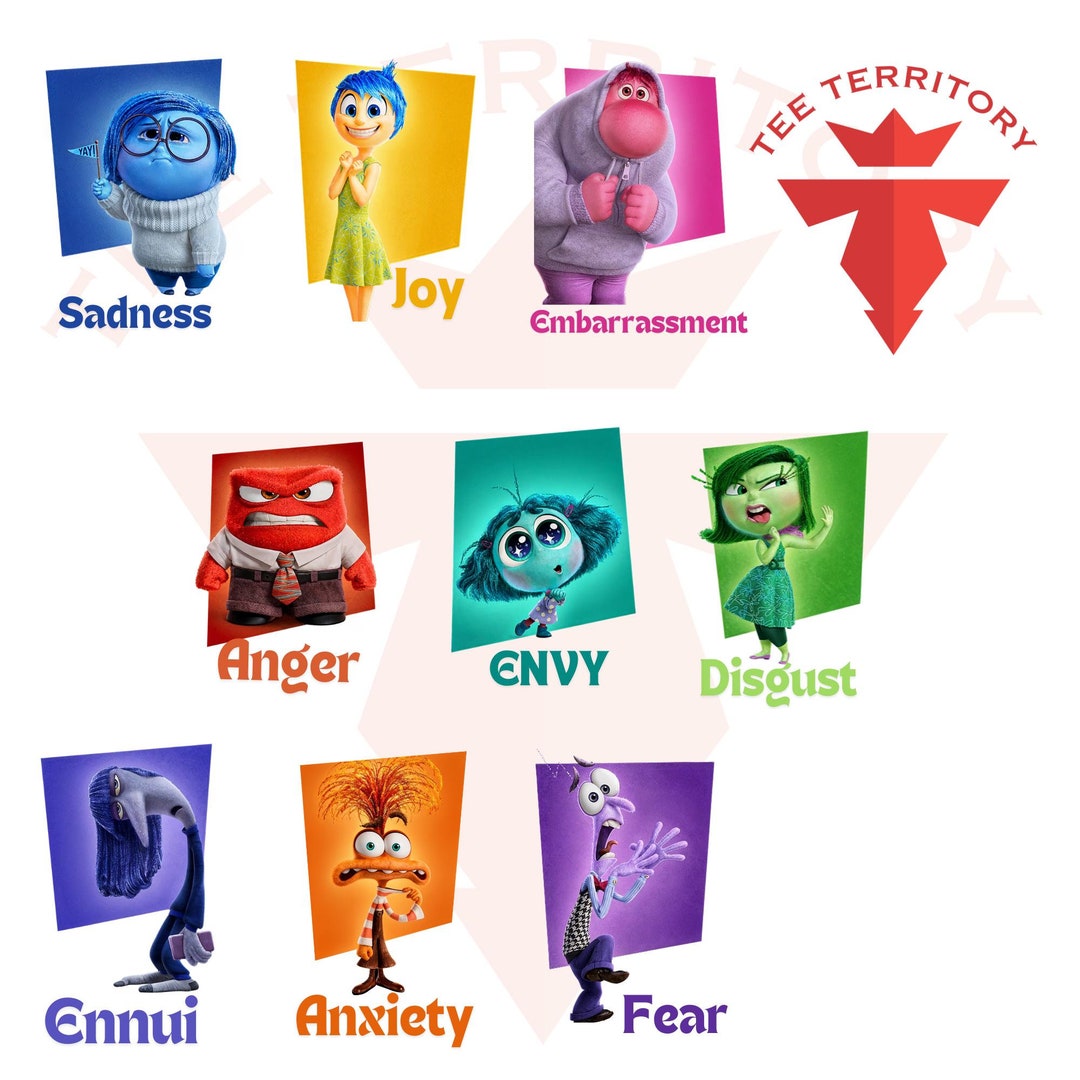 Customizable Inside Out Characters Shirt, Comfort Colors Inside Out ...