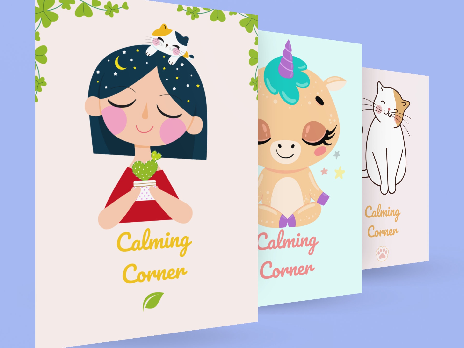 Calming Corner Digital Poster (6 Files), Time Out Poster, Calm Children ...