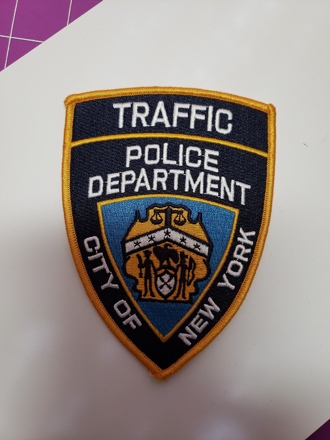 NYPD Traffic Division Shoulder Patch | Etsy