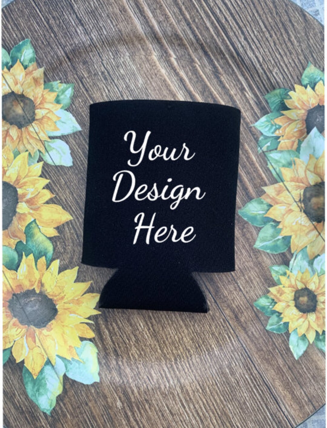 Custom Can Koozies Black Can Koozies Personalized Can Koozies Wedding ...