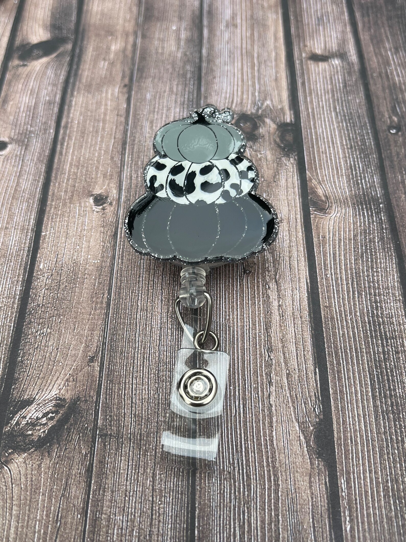 Stacked Pumpkin Badge Reel Fall Badge Reel Nurse Gift - Etsy