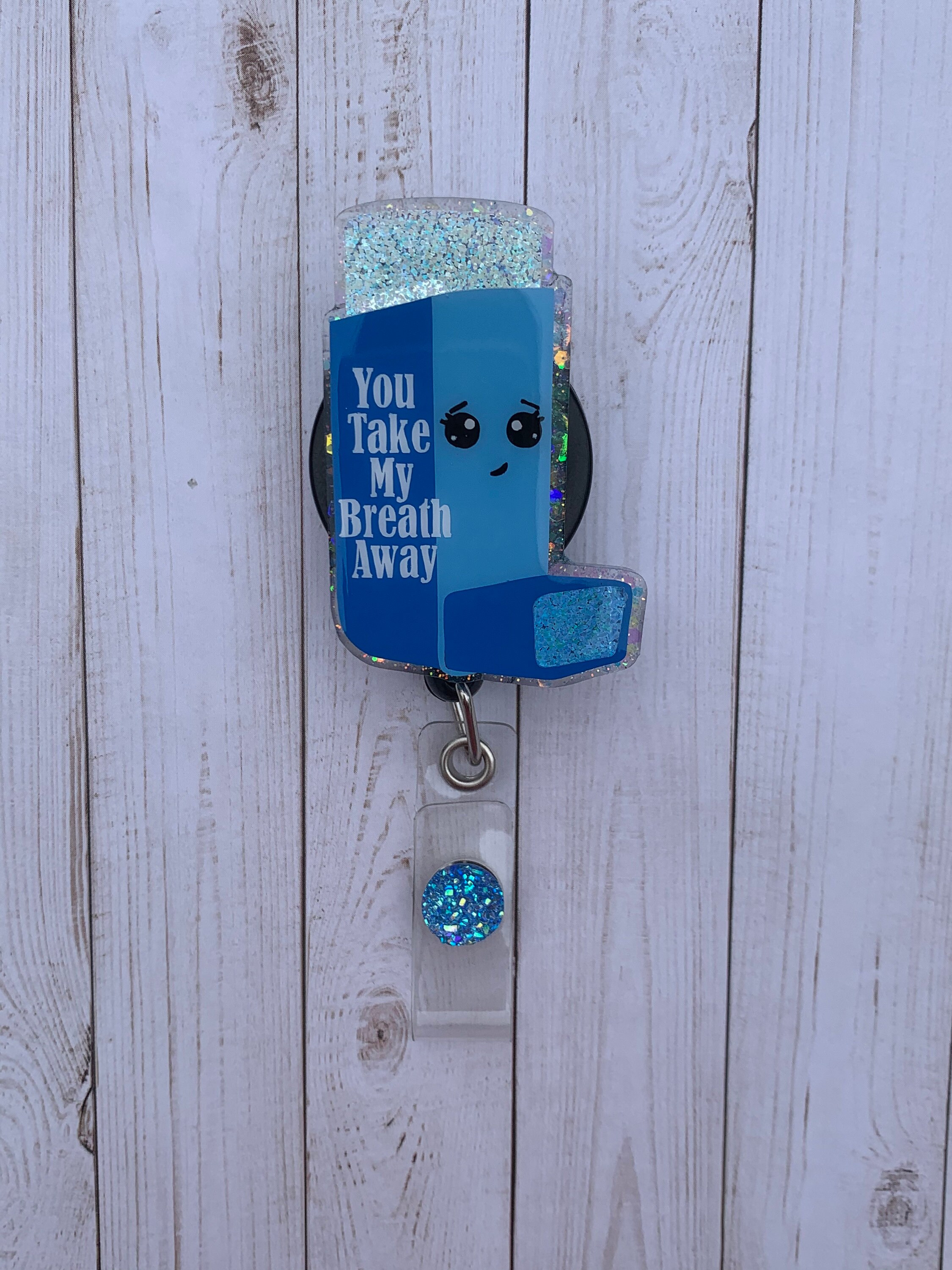 Cute Inhaler Badge Reel Medical Badge Reel Funny Badge Reel | Etsy