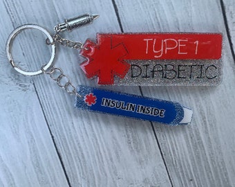 Diabetes Alert Keychain | Etsy