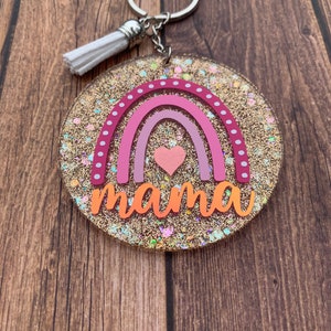 Mama Keychain| Keychains| Gift| Personalized Keychains| Acrylic ...