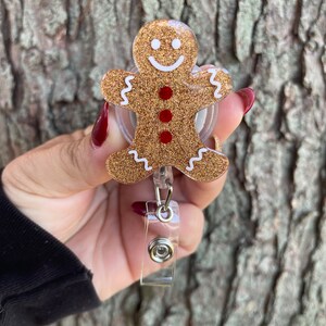 Gingerbread House Badge Reel Gingerbread Badge Reel Retractable Badge ...