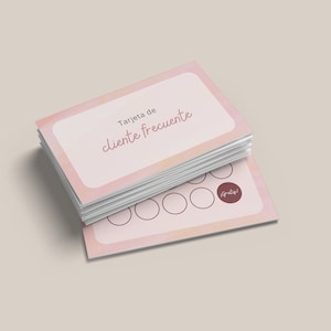 Tarjetas De Cliente Frecuente - Etsy