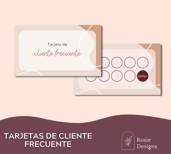Tarjetas De Cliente Frecuente - Etsy