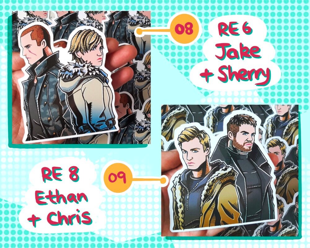 Resident Evil Inspired Stickers: Heroes of Survival Horror - Etsy