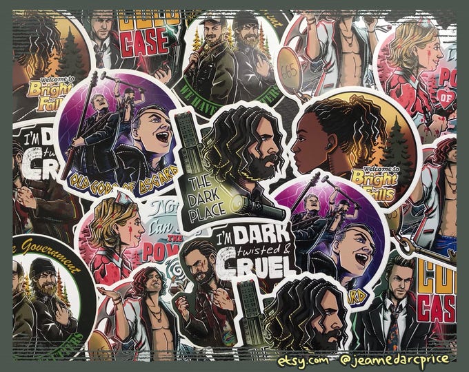 Alan Wake 2 Inspired 10x10cm Stickers - Etsy