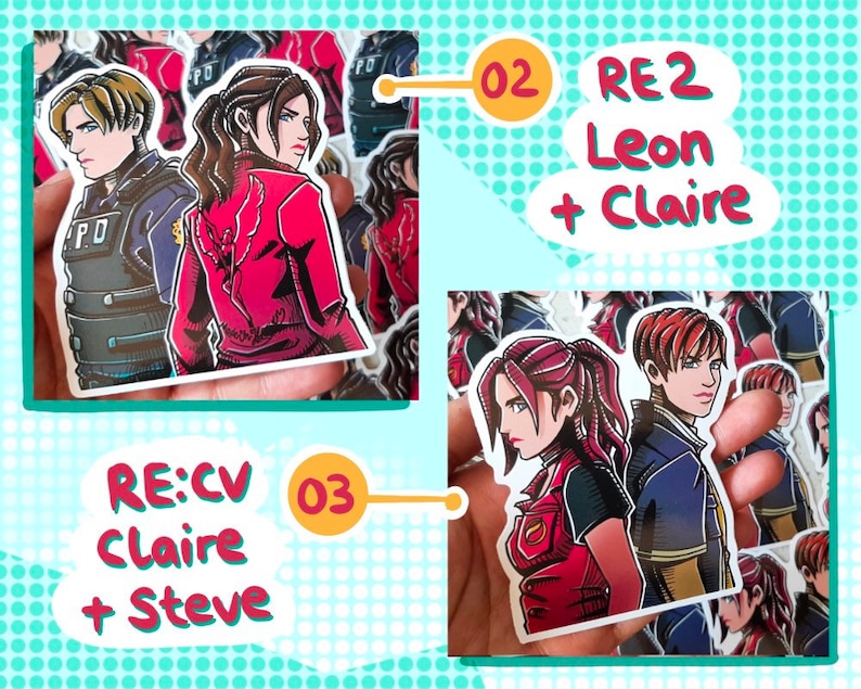 Resident Evil Inspired Stickers: Heroes of Survival Horror - Etsy