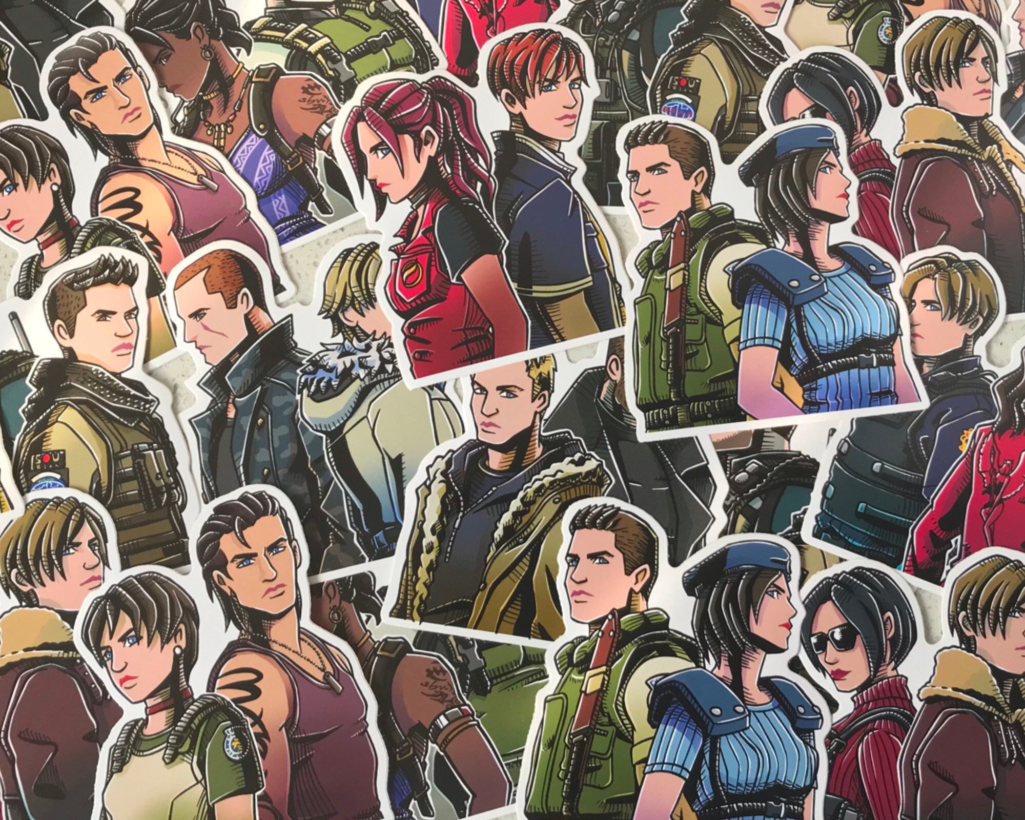 Resident Evil Inspired Stickers: Heroes of Survival Horror - Etsy