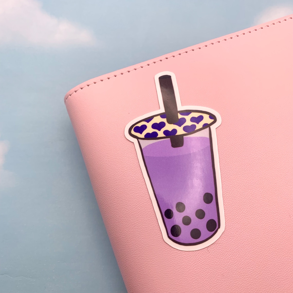 Boba Sticker Sticker for Boba Lovers Gift, Taro Boba, Bubble Tea ...