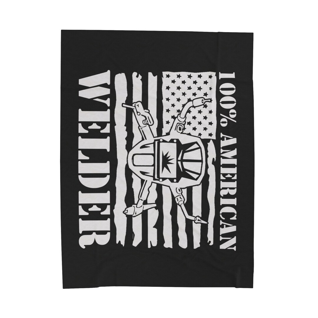 American Welder 2 - Plush Blanket - Etsy