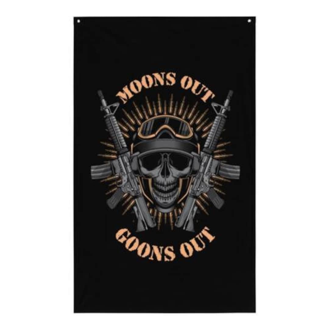 Moons Out Goons Out Sublimated Flag - Etsy