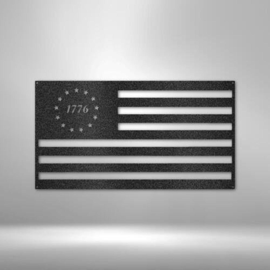 1776 Flag Steel Sign - Etsy
