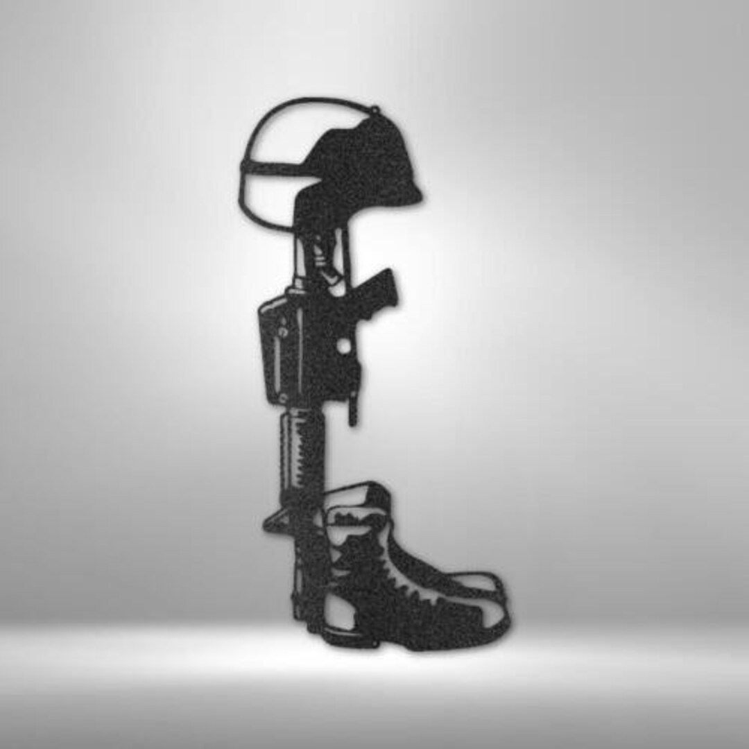 Fallen Soldier Memorial - Steel Sign - Etsy