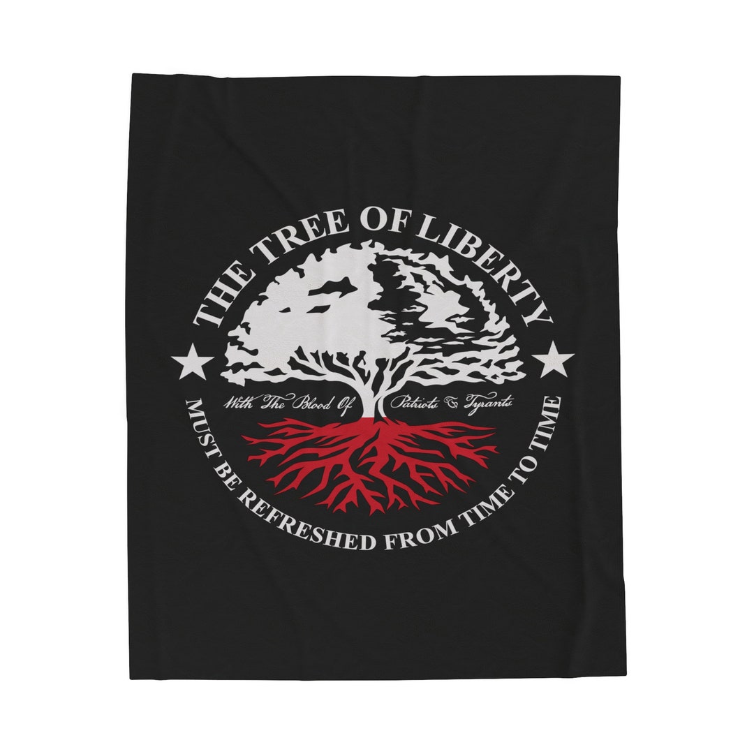 The Tree of Liberty - Plush Blanket - Etsy