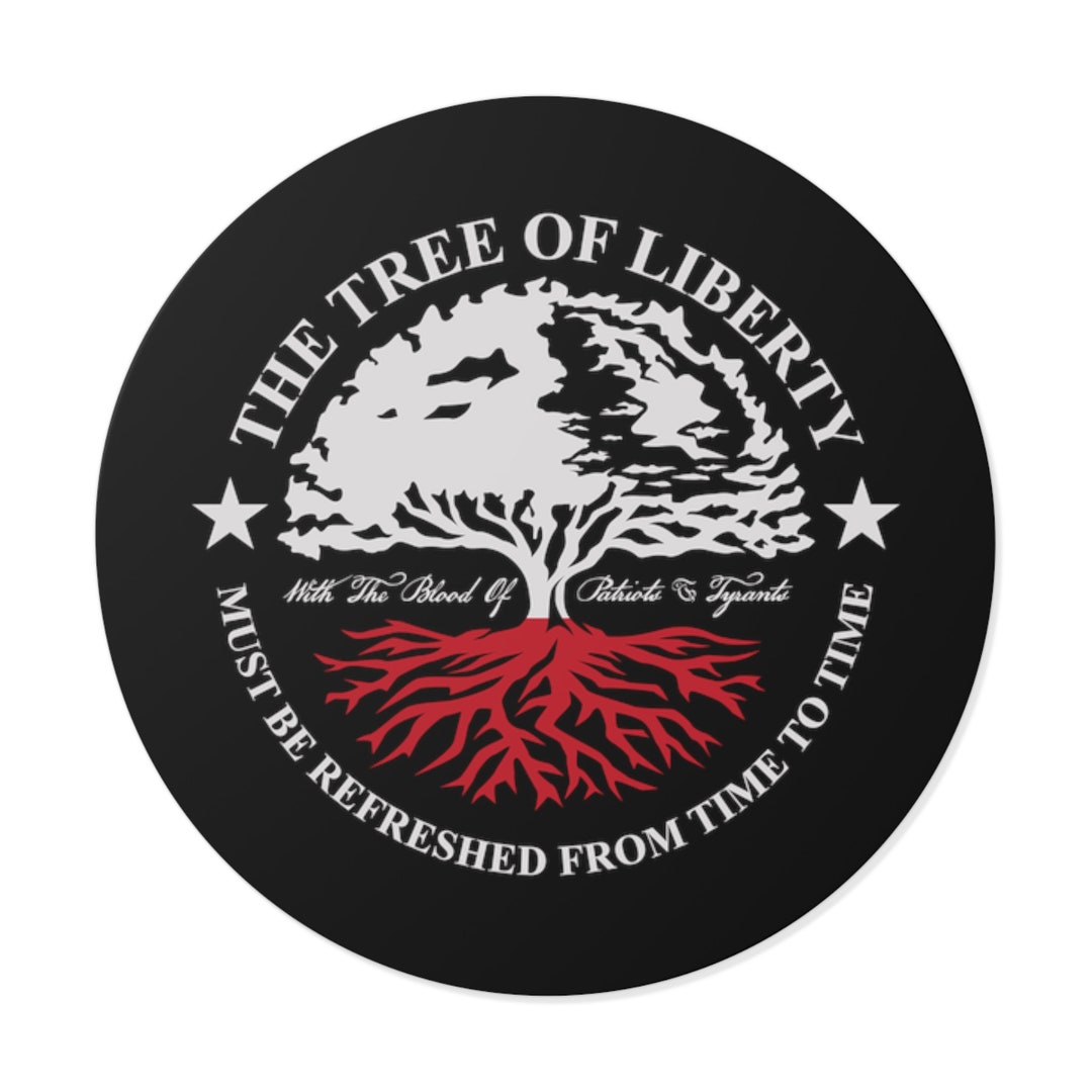 The Tree of Liberty - Round Vinyl Sticker - Etsy