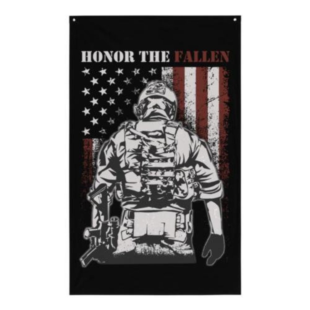 Honor the Fallen - Sublimated Flag - Etsy