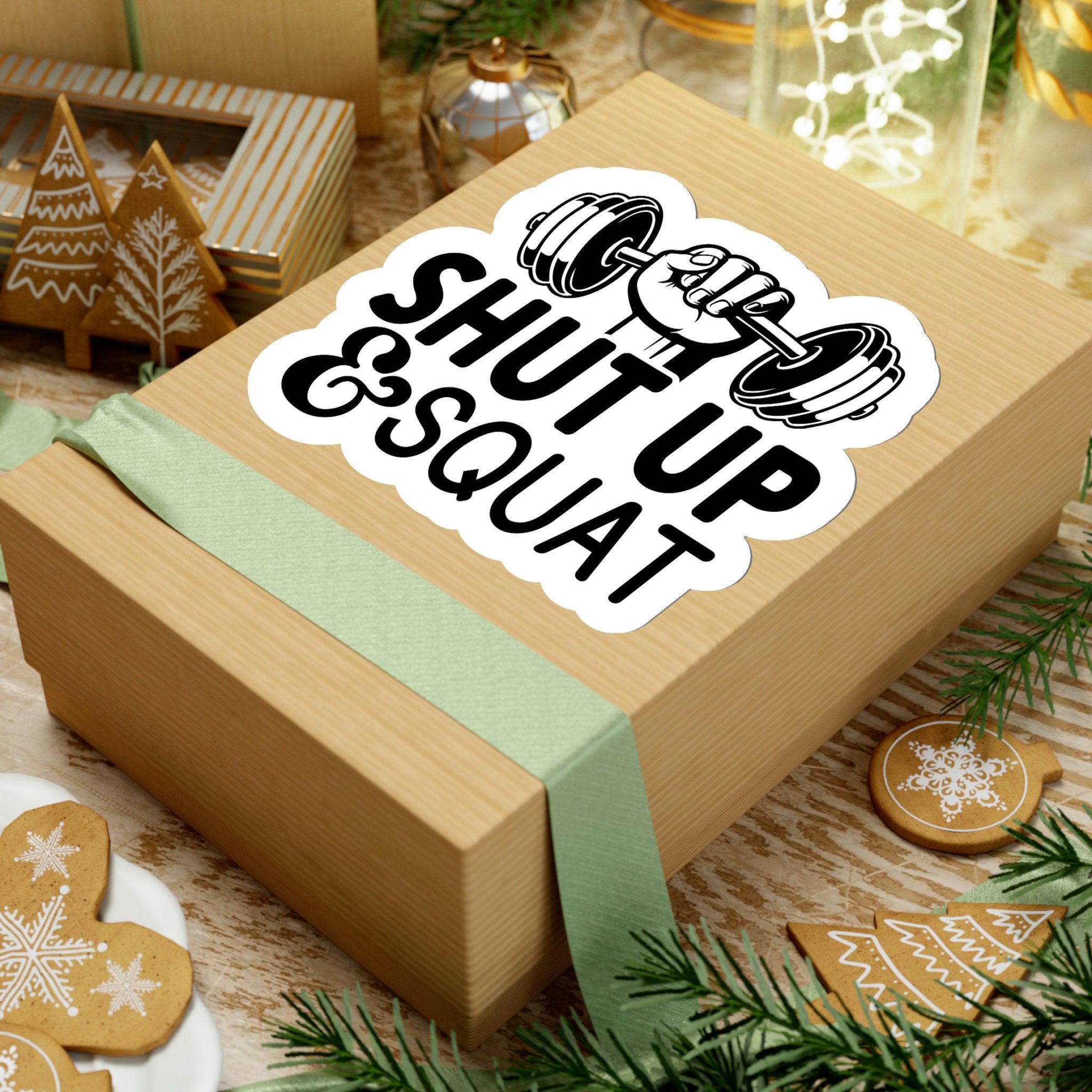 Shut up and Squat, Water Bottle Sticker, Workout Stickers, Girls Who ...