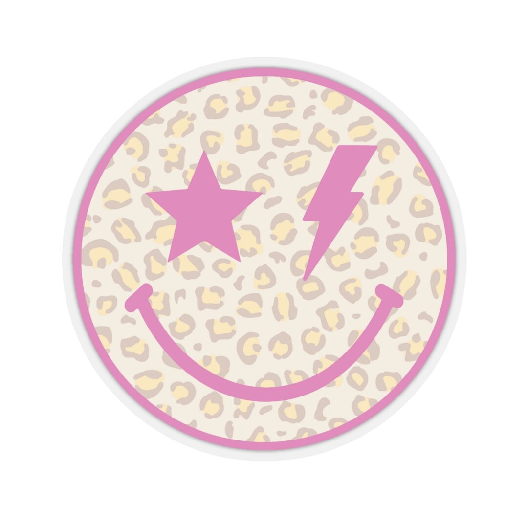 Smiley Face, Retro Smiley, Groovy Stickers, Trendy Stickers, Kiss-cut ...
