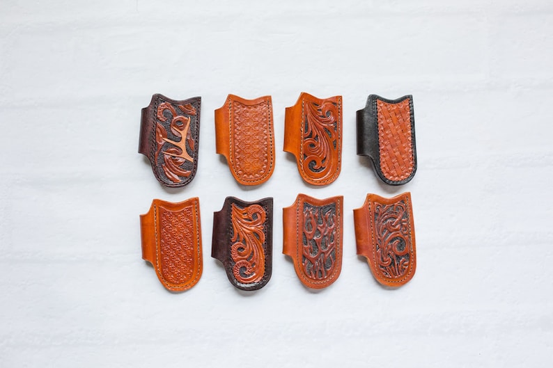 Leather Horizontal Folding Knife Sheath - Etsy