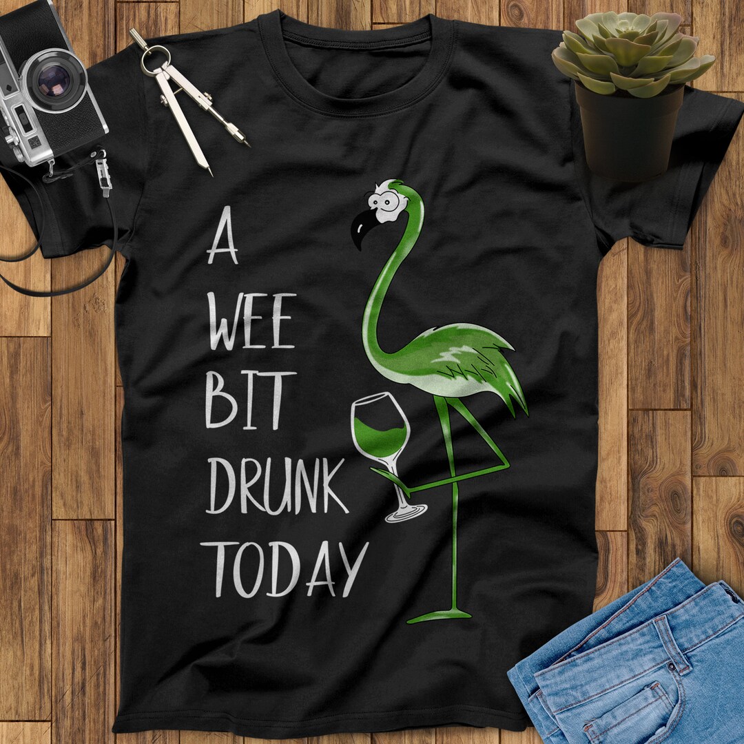 A Wee Bit Drunk Today Flamingo Irish Shirts, St Patricks Day, Irish ...
