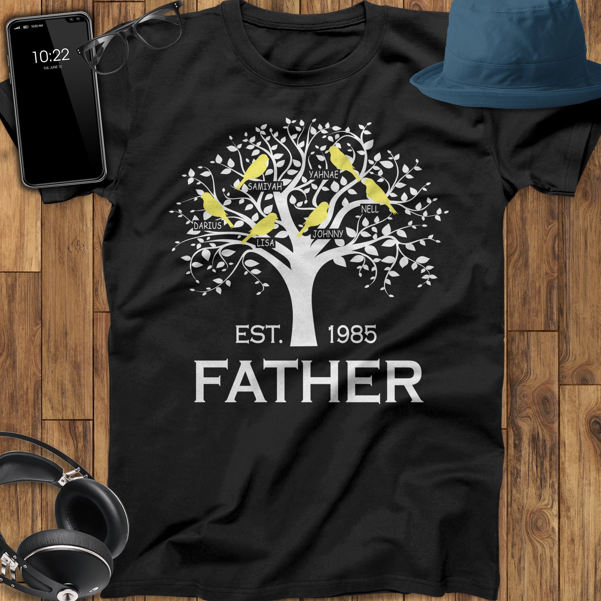 Custom Mother/Father Family Tree With All Birds Kids Names | Etsy